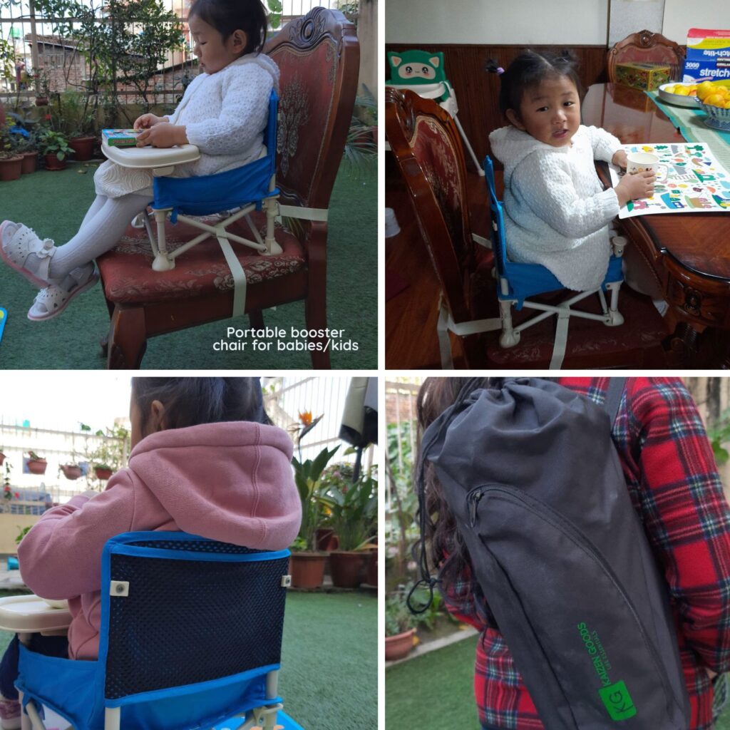Folding Portable High Chair for Babies/Kids. (Sky Blue) – Kaizen Goods